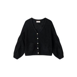 Damen Cardigan "Another Cotton Lab Another WMN Cardigan"schwarz, Gr. XS, ANOTHER COTTON LAB, 100% Baumwolle, Strickjacken