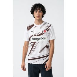 Puma Herren Fu&szlig;balltrikot "FCSP AWAY JERSEY REPLICA", braun, Gr. XXL, bedruckt, Web, Obermaterial: 100% Polyester, Trikots, mit DryCELL-Technologie,
