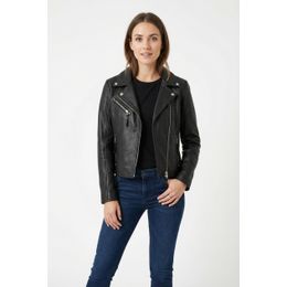 Mauritius Damen Lederjacke "MWPasja", schwarz, Gr. XS, unifarben, Obermaterial: 100% Schafsleder. Futter: 100% Baumwolle. &Auml;rmelfutter: 100%