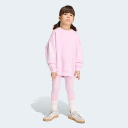 M&auml;dchen Trainingsanzug "CREW LEG SET", rosa, Gr. 122, adidas originals, Obermaterial: 70% Baumwolle, 30% Polyester. Obermaterial Hose: 93% Baumwolle,
