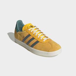 Herren Sneaker "ADIDAS GAZELLE JAMAIKA X BOB MARLEY", adidas Performance, Gr. 37, gelb, Leder, Schuhe, Nations Pack Mexiko