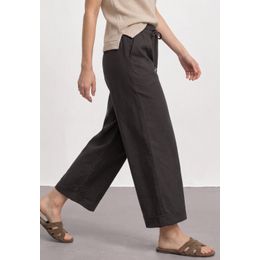 Street One Damen Stoffhose, schwarz, Gr. 32, unifarben, Web, 66% Baumwolle, 30% Polyester, 4% Elasthan, Hosen, High Waist