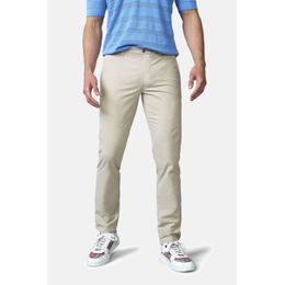 MEYER Herren Chinos "M5 Move 1-6025", beige, Gr. 36, unifarben, 97% Baumwolle, 3% Elasthan, Hosen, mit flexiblen Stretchbund