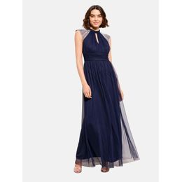 Lipsy Kleid Damen Gr&ouml;&szlig;e 40 navy / silber / perlwei&szlig; Sommerkleid