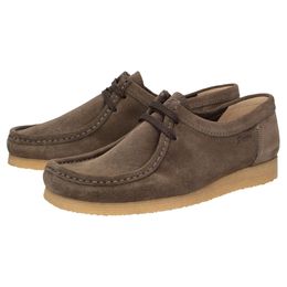 Sioux Herren Schn&uuml;rschuh "Grashopper-H-011", Gr. 47, braun, Obermaterial: 100% Kalbsveloursleder CAVL. 100% Naturkautschuk NaRubber., Schuhe