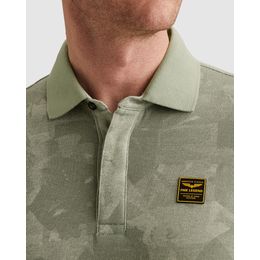 PME-Legend PME LEGEND Herren Poloshirt "Short sleeve polo printed two tone pique", gr&uuml;n, Gr. S, bestickt, Jersey, Obermaterial: 100% Baumwolle, Shirts, mit Logo