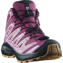 Salomon Kinder Outdoorschuh "XA PRO MID WP J", Gr. 36, pink, Synthetik, Textil, Schuhe, wasserdicht