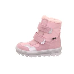 Superfit M&auml;dchen Winterboots "FLAVIA, WMS: mittel", Gr. 36, rosa, Textil, Veloursleder, Glitzer, unifarben mit Farbeinsatz, Schuhe, Klettboots mit