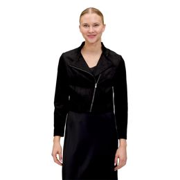 Vera Mont Damen Jackenblazer "Damen mit Rei&szlig;verschluss", schwarz, Gr. 40, Cr&ecirc;pe, Obermaterial: 87% Polyester, 13% Elasthan. Futter: 100% Polyester,