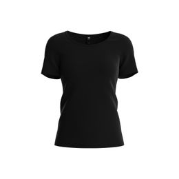 Calida Damen Unterhemd "Unterhemd Natural Comfort Top 1er Pack", Gr. 36, schwarz, Obermaterial: 92% Baumwolle CO. 8% Elasthan EL., Unterhemden