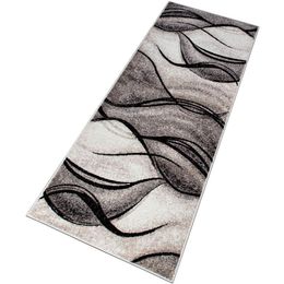 Teppich OTTO HOME, B:80cm H:9mm L:300cm, beige, Kunstfaser, Wohnzimmer, Teppiche, "Tritom", mit besonders weichem Flor, Kurzflor, modernes Wellen