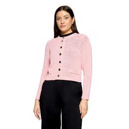 Betty Barclay Damen Strickjacke "Damen mit aufgesetzten Taschen", rosa, Basic, Gr. 38, Strick, Obermaterial: 65% Polyacryl, 35% Polyamid, Strickjacken