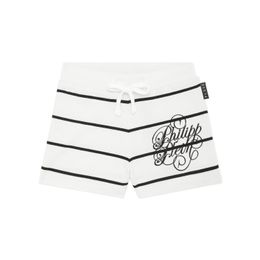 Philipp Plein M&auml;dchen Shorts "Jogging-Shorts", schwarz-wei&szlig;, Gr. 8, Obermaterial: 5% Elasthan, 95% Baumwolle, Hosen