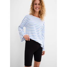 bonprix Damen Radlerhoseoliv, schwarz, Gr. 32, Jersey, Obermaterial: 95% Baumwolle, 5% Elasthan, Hosen, aus elastischem Material, taillenhoher Bund