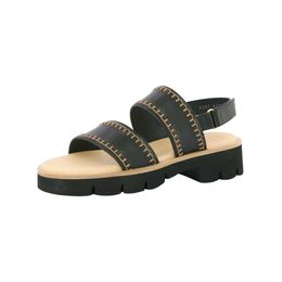 Paul Green Damen Riemchensandale "Paul Green Sandalen Glattleder", Gr. 39, schwarz, Glattleder, Schuhe