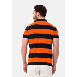 Cipo & Baxx CIPO & BAXX Herren T-Shirt "CT741"navyblau, orange, Gr. XL, gestreift, 95% Baumwolle, 5% Elasthan, Shirts, gerade geschnitten