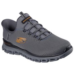 Skechers Herren Slip-On Sneaker "GLIDE-STEP", Gr. 40, grau, Mesh, Schuhe, Schlupfschuh, Freizeitschuh, Trainingsschuh mit praktischem Gummizug
