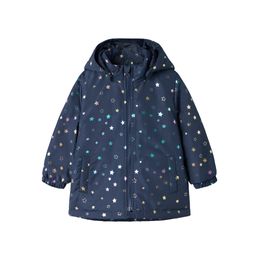 name it M&auml;dchen Outdoorjacke "NMFMAXI JACKET PA FOIL AOP NOOS", bunt, Gr. 98, bedruckt, Web, Obermaterial: 100% Polyester, Jacken, Kunstfaser,