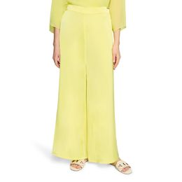 Betty Barclay Damen Marlene-Hose "Damen mit elastischem Bund"gelb, Gr. 36, Satin, Obermaterial: 100% Polyester, Hosen