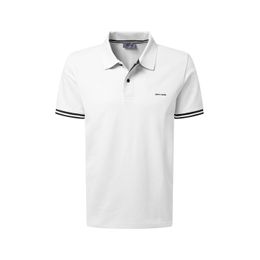 Pierre Cardin Herren T-Shirt "Pierre Cardin Kurzarm-Poloshirts", wei&szlig;, Gr. XXXL, uni, Obermaterial: 96% Baumwolle CO. 4% Elasthan EL., Shirts, mit