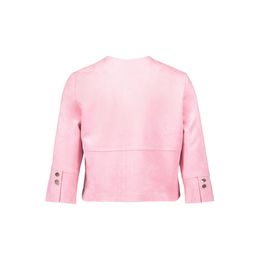 Betty Barclay Damen Jackenblazer "Damen mit aufgesetzten Taschen", pink, Gr. 40, Samt, Obermaterial: 95% Polyester, 5% Elasthan, Blazer