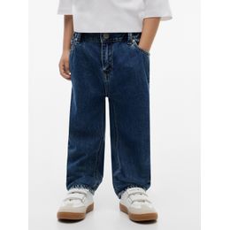 Tommy Hilfiger Jungen Gerade Jeans, blau, Gr. 5, unifarben, Denim/Jeans, Obermaterial: 100% Baumwolle, Jeans, Kinder bis 16 Jahre