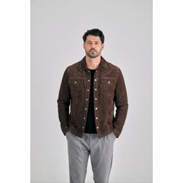 Freaky Nation Herren Lederjacke "Sandon-FN", braun, Gr. XL, Oberstoff: 100% Leder. Futter: 100% Baumwolle, Jacken