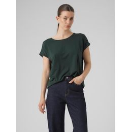 V&eacute;ro Moda VERO MODA Damen T-Shirt "VMAVA PLAIN SS TOP JRS NOOS", gr&uuml;n, Gr. XS, unifarben, Jersey, Obermaterial: 95% Lyocell, 5% Elasthan, Shirts, Materialmix,