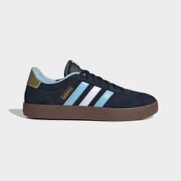 Herren Sneaker "VL COURT 3.0", adidas Sportswear, Gr. 48night navy, icey blau, ftwr wei&szlig;, Leder, Synthetik, Textil, Schuhe, Design auf den Spuren des