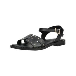 OH MY SANDALS Damen Riemchensandale "Oh My Sandals Sandalen Leder", Gr. 37, schwarz, Leder, Schuhe