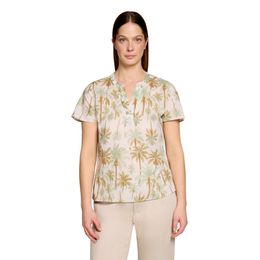 Cartoon Damen Shirtbluse "Damen mit R&uuml;schen", beige, Gr. 38, Obermaterial: 55% Baumwolle, 45% Lyocell, Blusen