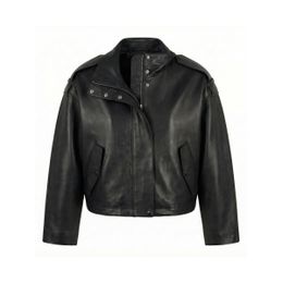 RICANO Damen Lederjacke "Lederjacke Debora", schwarz, Gr. XXL, Obermaterial: 100% Lammnappaleder LANA. Futter: 100% Polyester PES., Jacken,
