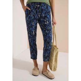 Cecil Damen 7/8-Hose "Style Chelsea", bunt, Gr. XL, bedruckt, Web, Obermaterial: 100% Viskose, Hosen, Sommerhose, grafisches Muster, Elastikbund
