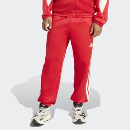 Herren Sporthose "STADIUM"pure ruby, sanftes wei&szlig;, normal, gr., Gr. S, adidas Sportswear, Obermaterial: 67% Polyester, 33% Baumwolle, Hosen