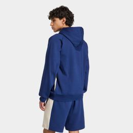 Herren Kapuzensweatshirt "SEASONAL ESSENTIALS COLORBLOCK FLEECE HOODED", blau, Gr. S, adidas Sportswear, Obermaterial: 70% Baumwolle, 30% Polyester,