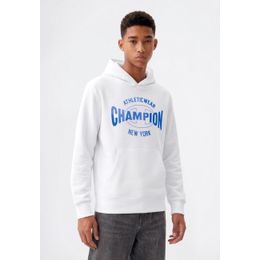 Champion Jungen Kapuzensweatshirt "SPORTWEAR HOODIE Standard Fit", wei&szlig;, Gr. M, Obermaterial: 55% Baumwolle, 45% Polyester, Sweatshirts, f&uuml;r Kinder