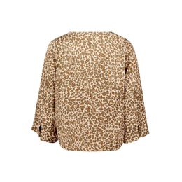 Betty Barclay Damen Schlupfbluse "Damen mit Leoprint"beige, khaki, Gr. 48, Obermaterial: 100% Viskose, Blusen