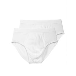 Calida Herren Slip "Natural Benefit", Gr. XXL, wei&szlig;, Single Jersey, Obermaterial: 100% Baumwolle, unifarben, Unterhosen, Pure Cotton,