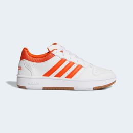 Damen Sneaker "HOOPS CLASSIC", adidas Sportswear, Gr. 42cloud wei&szlig;, collegiate orange, amber gum, Synthetik, Schuhe