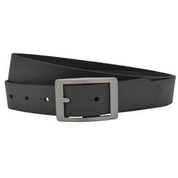 AnnaMatoni Damen Lederg&uuml;rtel "AnnaMatoni Damen Basic Lederg&uuml;rtel 3cm echt Leder Made in", schwarz, Gr. 105, 100% Leder, G&uuml;rtel