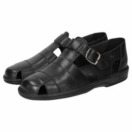 Sioux Herren Sandale "Gabun", Gr. 47, schwarz, Obermaterial: 100% Kalbsleder CAL. 100% Polyurethan PU., Schuhe
