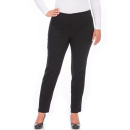 KjBRAND Damen Stoffhose "Susie XS Ankle Bengaline", schwarz, Gr. 46, unifarben, Web, Obermaterial: 80% Viskose, 17% Polyamid, 3% Elasthan, Hosen,
