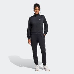 Damen Trainingsanzug "ESSENTIALS FEEL COZY", schwarz, Gr. XS, adidas Sportswear, Obermaterial: 100% Polyester, Sportanz&uuml;ge