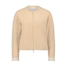 Betty Barclay Damen Strickjacke "Damen mit Rei&szlig;verschluss", beige, Gr. 42, Strick, Obermaterial: 55% Polyester, 45% Polyamid, Strickjacken
