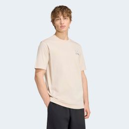 Herren T-Shirt "M EMB SLIDES T", beige, Gr. XL, adidas Sportswear, Obermaterial: 100% Baumwolle, Shirts, mit Rundhalsausschnitt, ohne Verschluss,