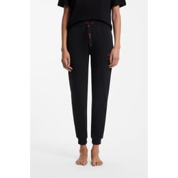 HUGO UNDERWEAR Damen Jogginghose, Gr. XL, schwarz, Sweatware, Obermaterial: 66% Baumwolle, 30% Polyester, 4% Elasthan, unifarben, Basic, Hosen,