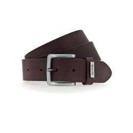 Mustang Herren Lederg&uuml;rtel ""Wayne"", braun, Gr. 105, unifarben, Rindsleder, G&uuml;rtel, mit benieteter Schlaufe, unifarben, im Casual-Design