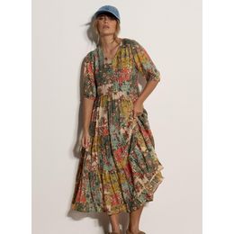 Apricot Damen 2-in-1-Kleid "Patchworkkleid", gr&uuml;n, Gr. 40, gemustert, gewebt, Obermaterial: 83% Viskose CV. 17% Nylon NY., Kleider, mit Stufenrock