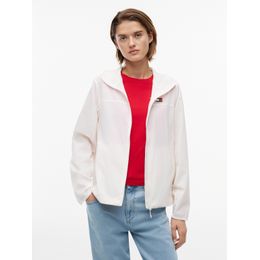 Tommy Jeans Damen Blouson "TJW OUTDOOR SHELL JACKET", wei&szlig;, Gr. L, unifarben, Web, Obermaterial: 100% Nylon, Jacken, Kunstfaser