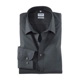 OLYMP Herren Businesshemd "Level Five body fit", grau, Gr. 39, Web, Obermaterial: 97% Baumwolle, 3% Elastolefin, Hemden, Comfort Stretch